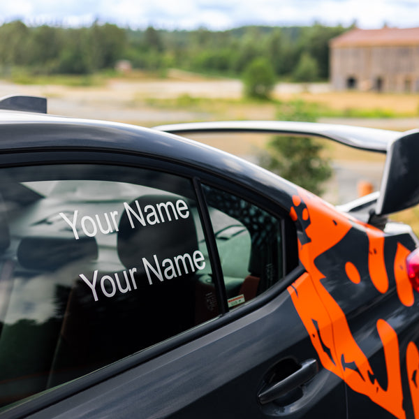 Driver's Name (2 sets) - DirtFish Shop